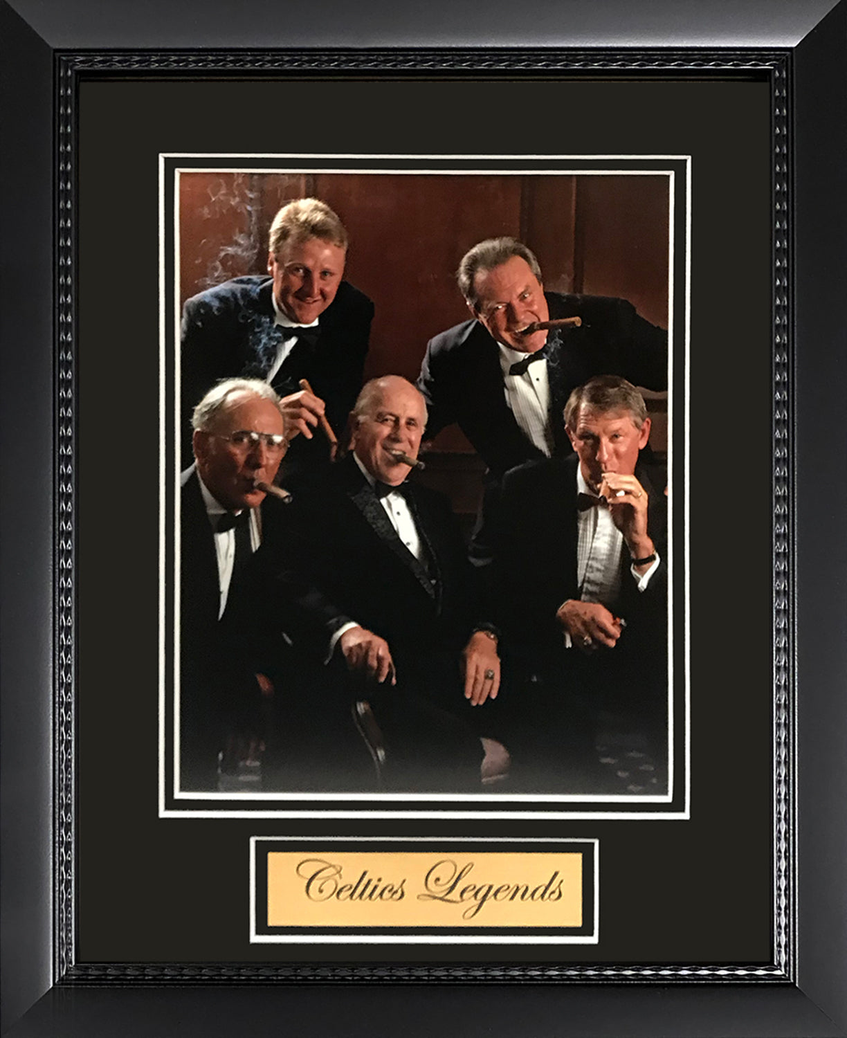 Boston Celtics Legends Photo Smoke Cigars 11x14 – New England Picture