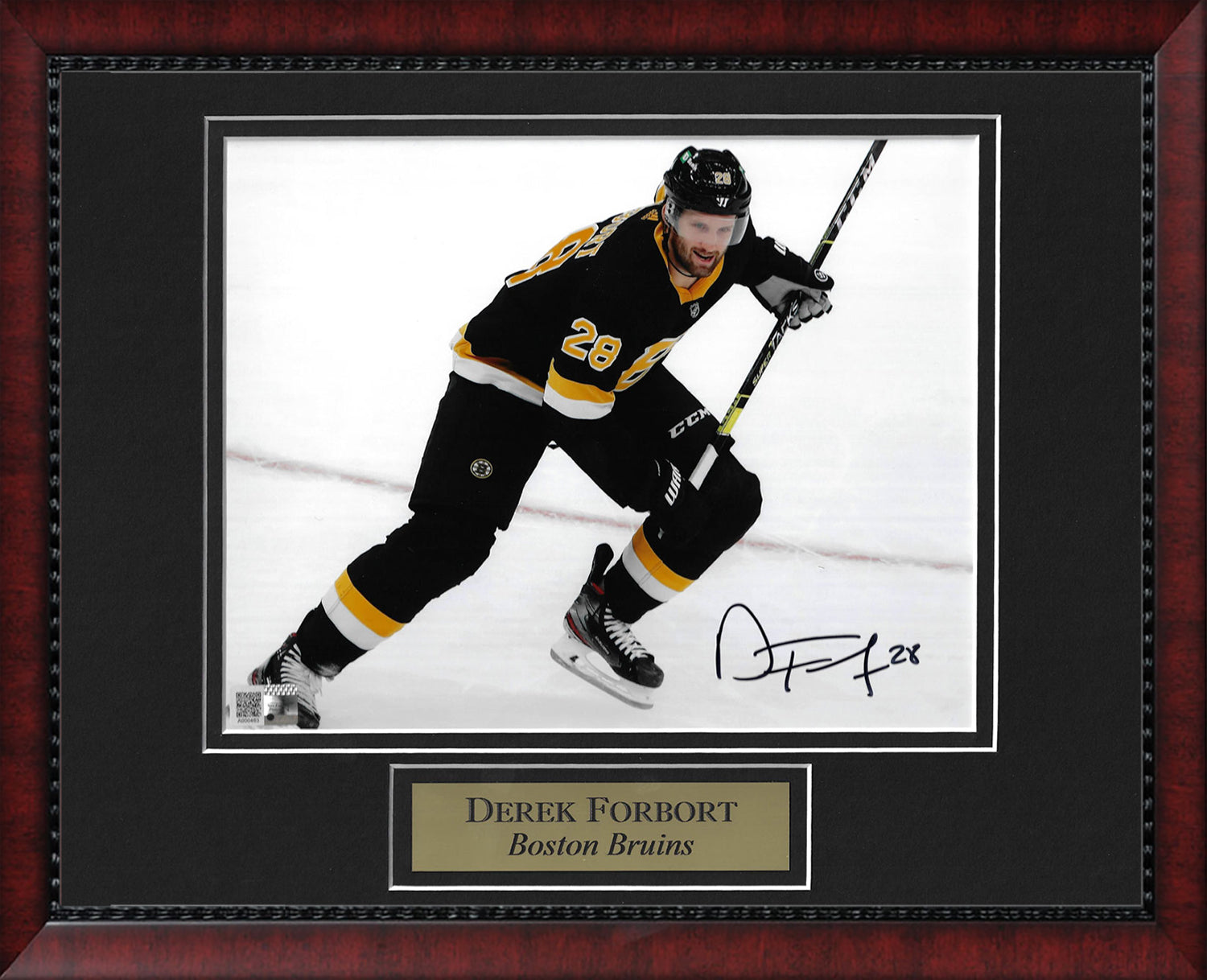 Derek Forbort Autograph Photo 11x14 – New England Picture