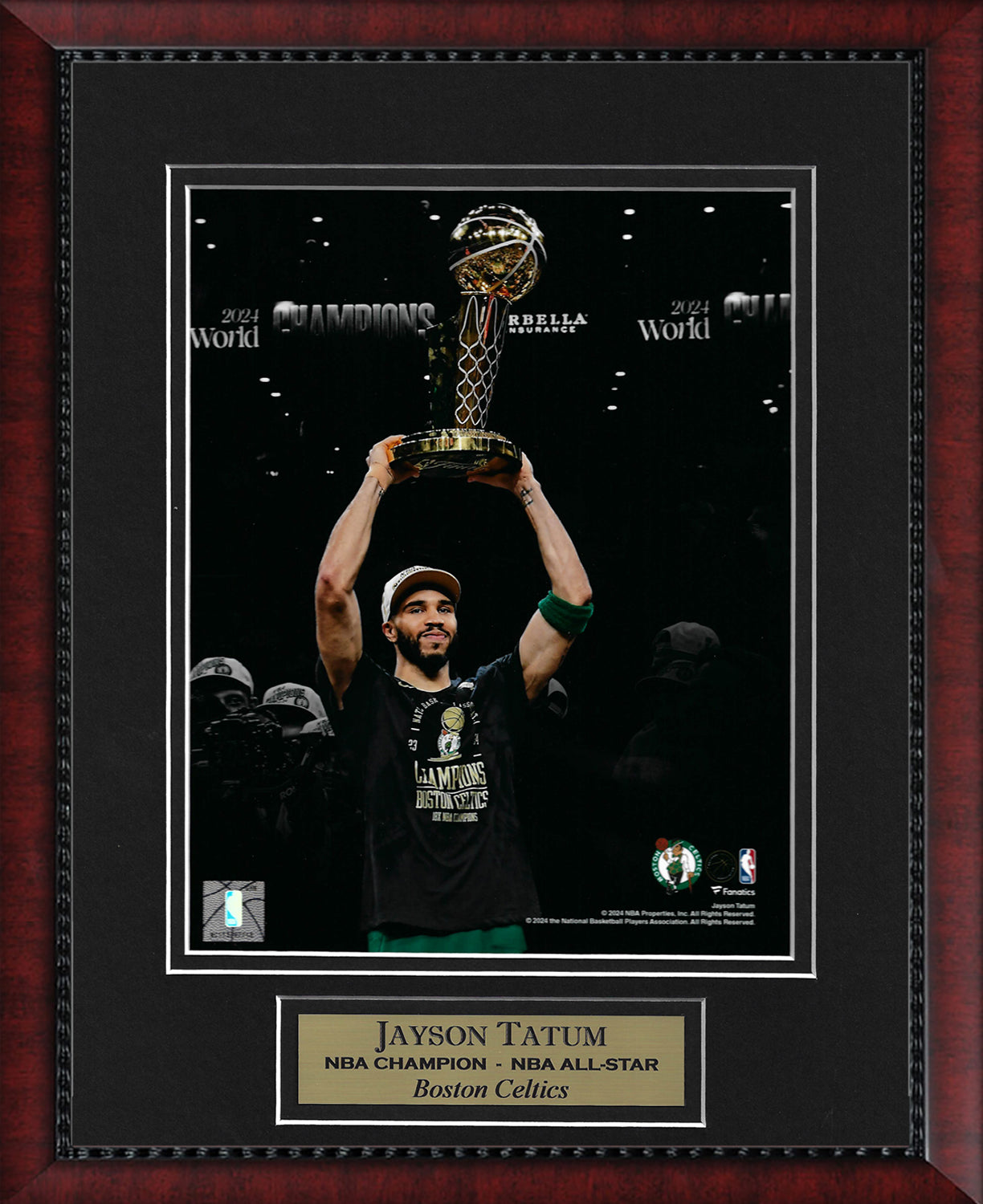 Jayson Tatum Photo Hold Finals Trophy 11x14 – New England Picture