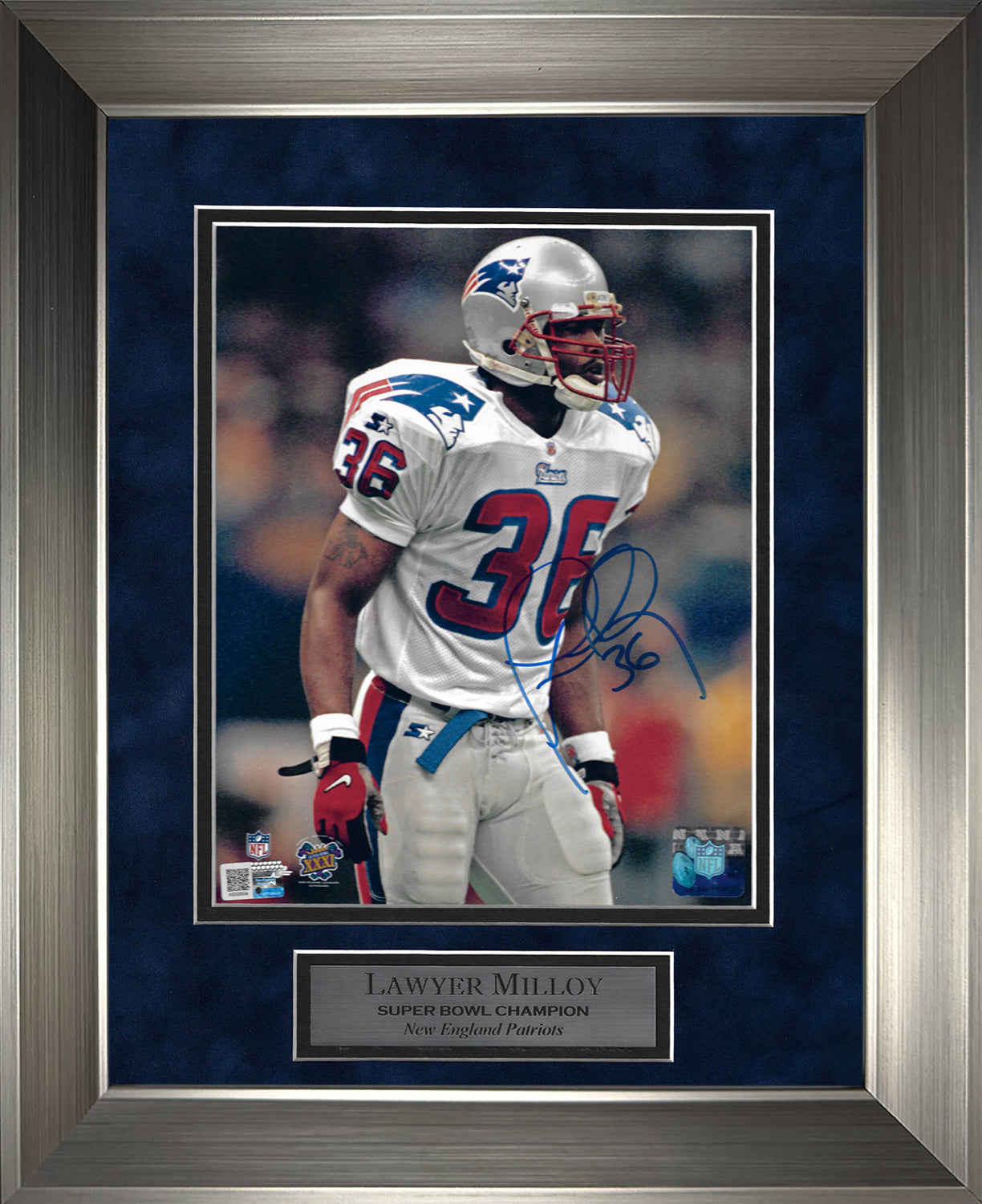 Lawyer Milloy Autograph Photo 11x14 – New England Picture