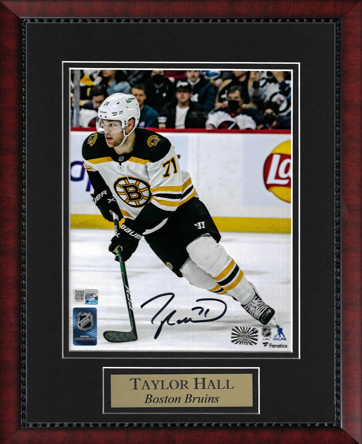 Taylor Hall Autograph Photo Turn 11x14 – New England Picture